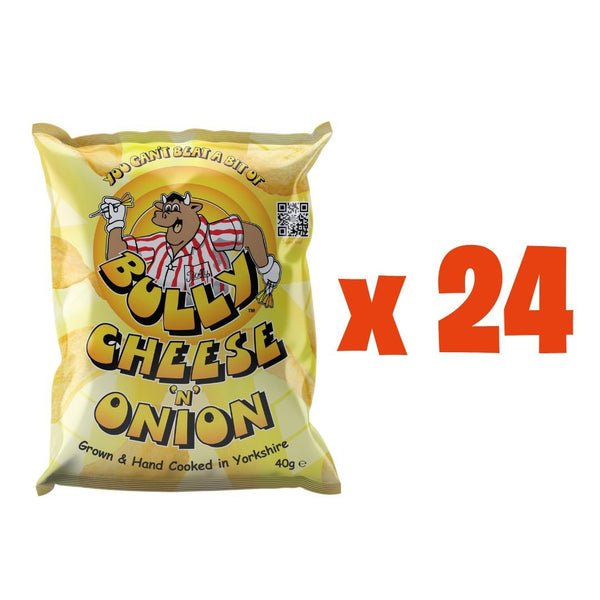 Bully Cheese 'N' Onion Crisps – Bully Snacks & Beers